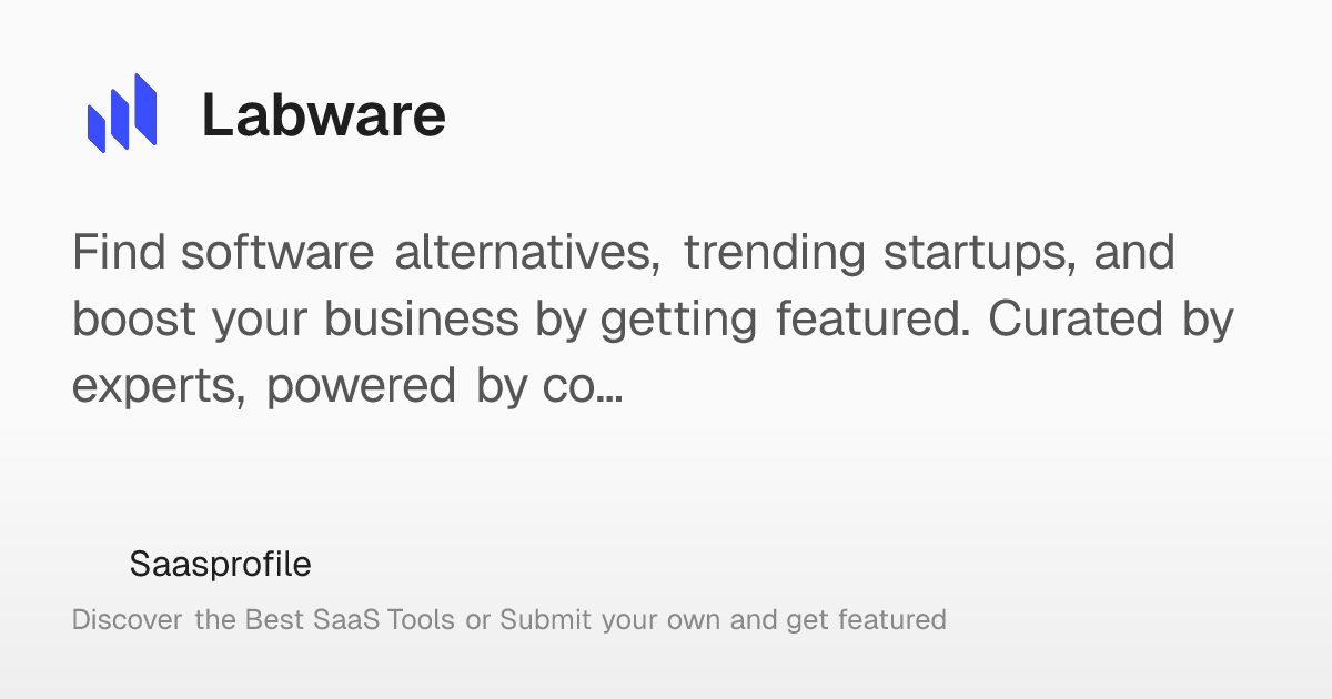 Labware: Laboratory information and execution systems for regulated and ...
